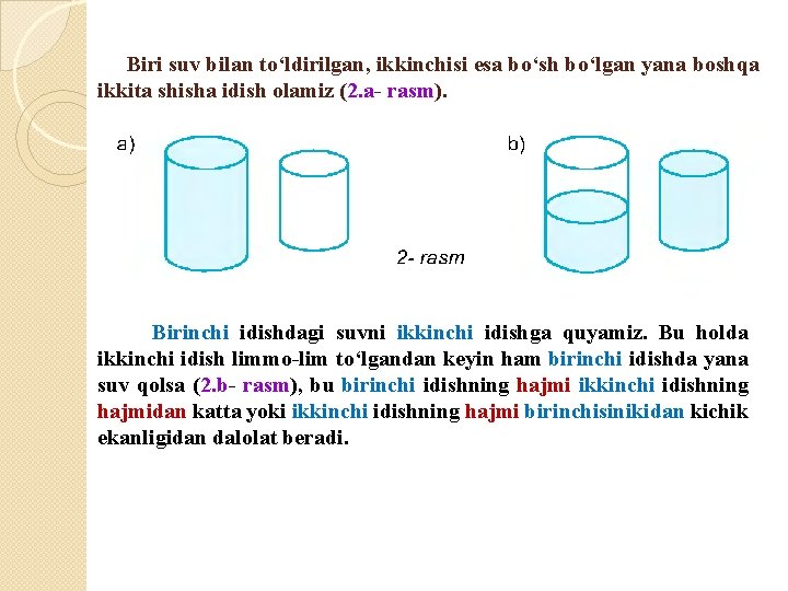 24 Hajm olchov birliklari Togri burchakli parallelepiped hajmi