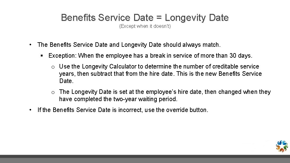 Longevity Guide Calculating company seniority benefits service and