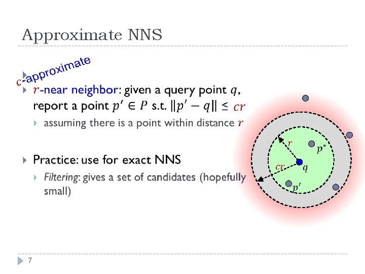 Sketching and Nearest Neighbor Search 2 Alex Andoni