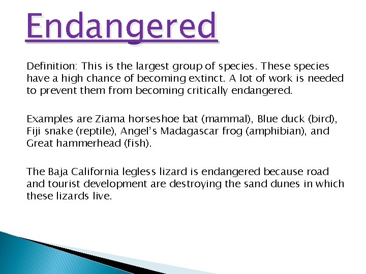 Conservation Status Dec 13 2013 By Maha Meghani