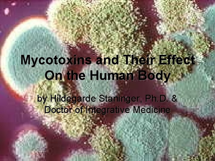 Mycotoxins and Their Effect On the Human Body