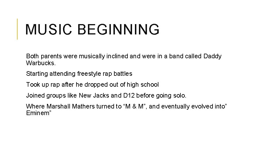 MARSHALL MATHERS By Alexa Stuart MARSHALL BRUCE MATHERS