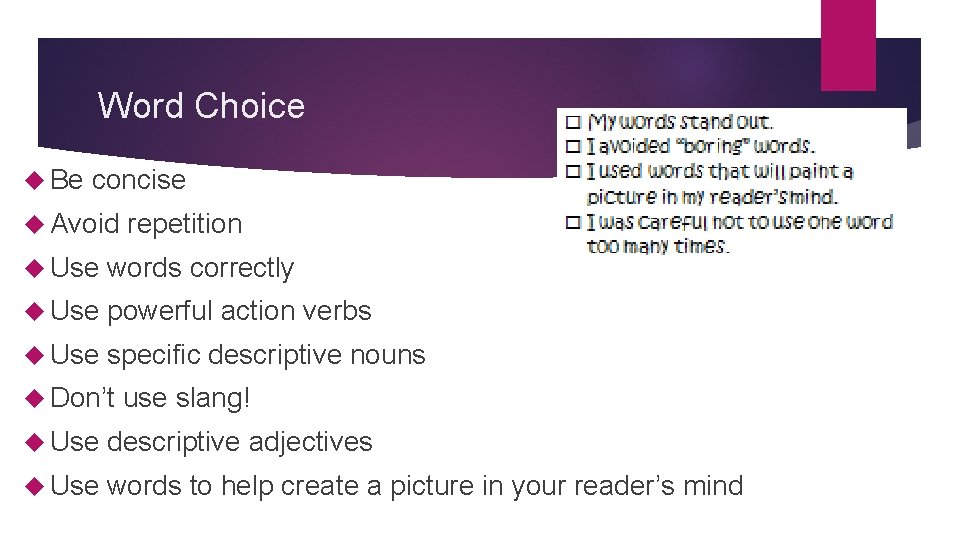 6 Traits of Writing MINILESSON Ideas This is
