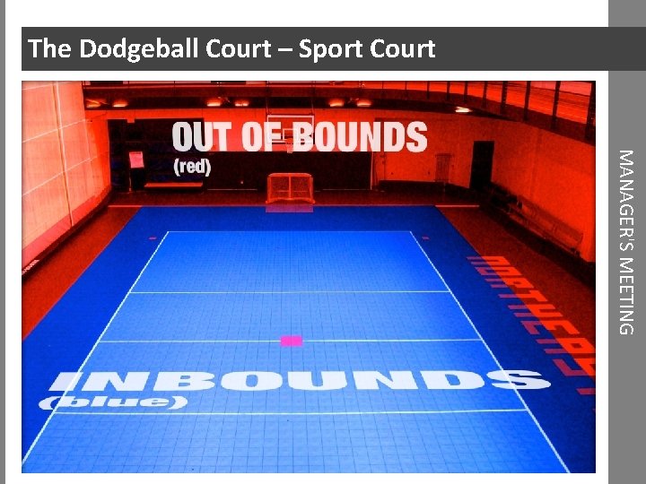 INTRAMURAL SPORTS Dodgeball Referee Training General Rules Teams