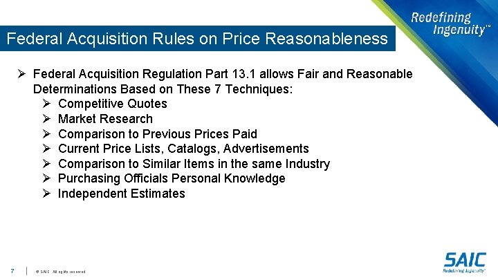 Purchasing Fair and Reasonableness Presented to Jackson State