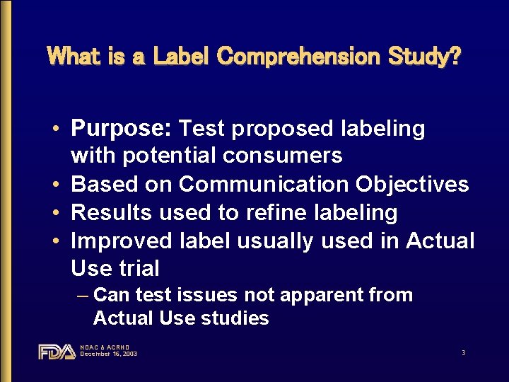 Plan B Label Comprehension Study Karen Lechter J