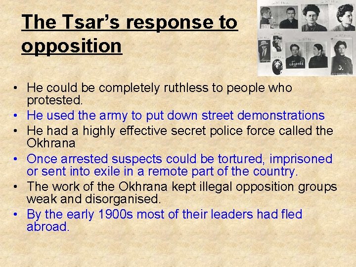Discontent and Opposition to the Tsar Single lesson