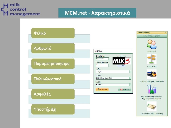 MCM net MCM DB MCM net Core System