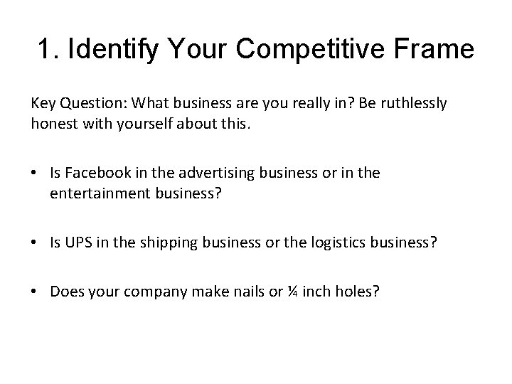 7 Steps to a Strong Value Proposition September