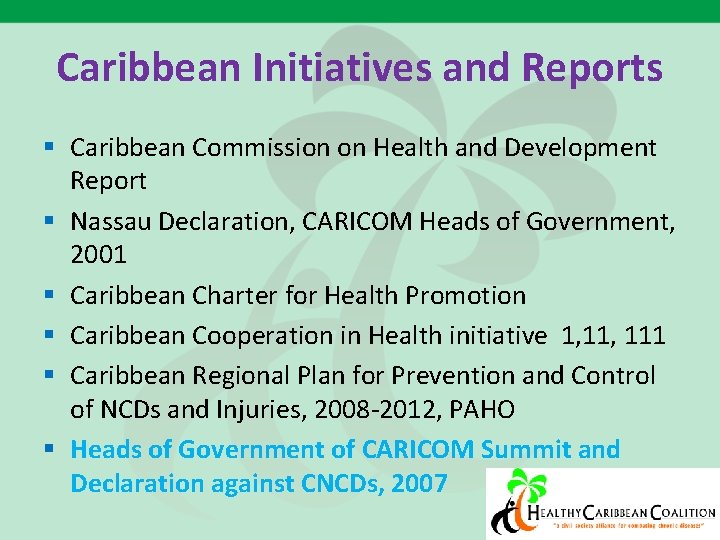 The Chronic Disease problem in the Caribbean civil