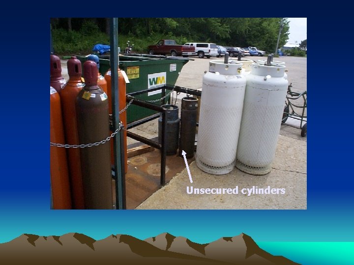 Compressed Cylinder Safety NCMAQB Subject to damage from