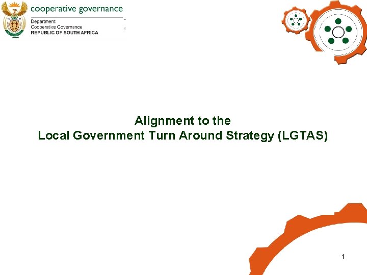 Alignment to the Local Government Turn Around Strategy