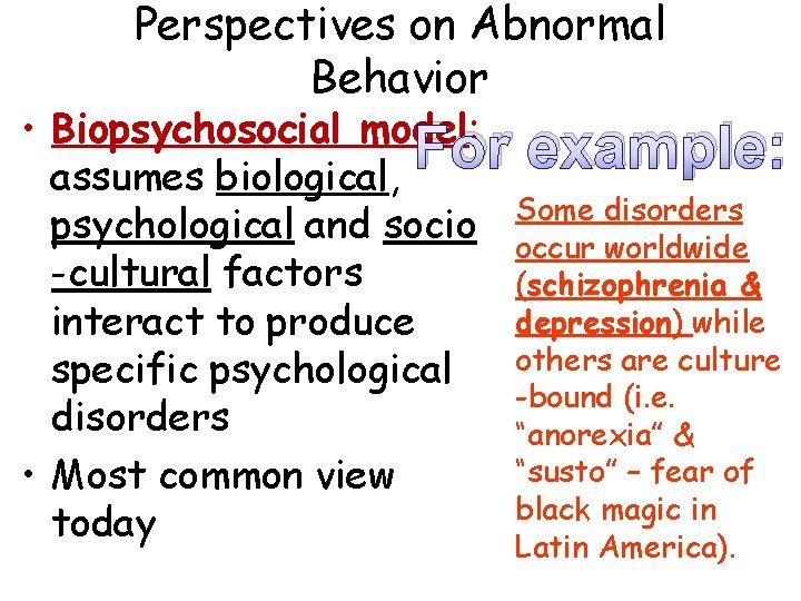 Psychological Disorders Syndrome marked by a clinically significant