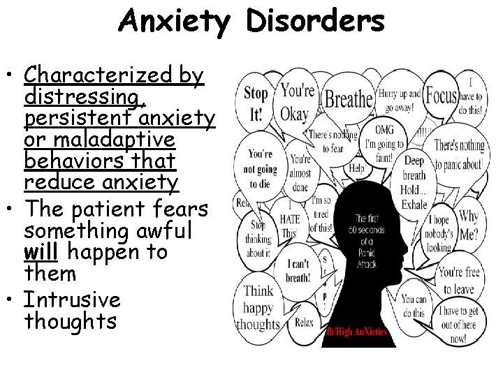 Psychological Disorders Syndrome marked by a clinically significant