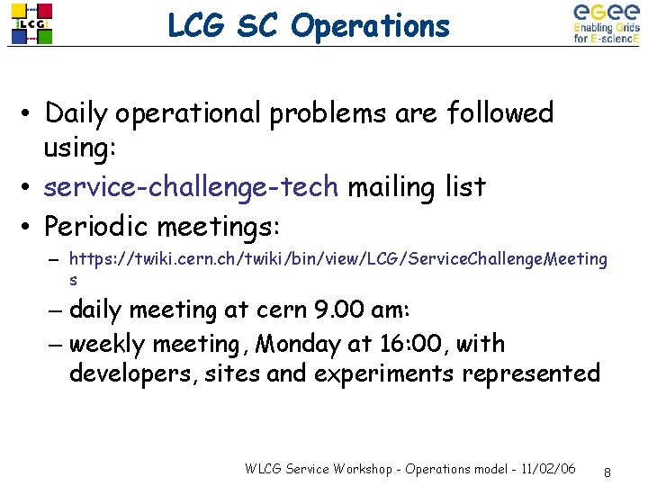 Operations model Maite Barroso CERN On behalf of