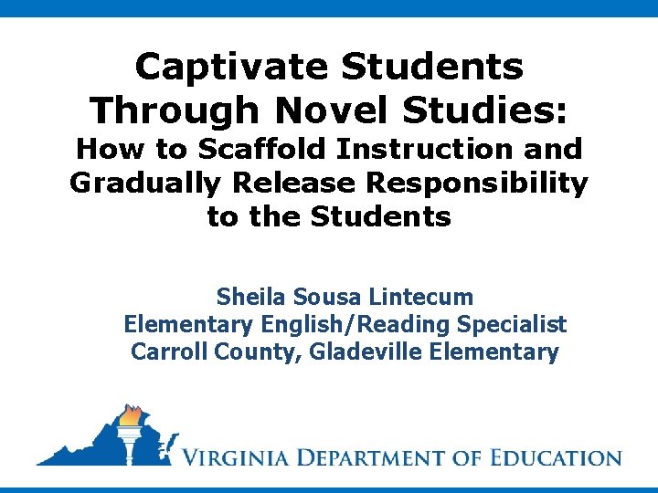 Captivate Students Through Novel Studies How to Scaffold