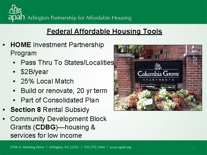 Gap Financing Tools for Affordable Housing A presentation