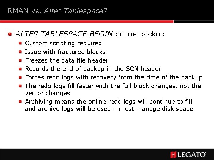 Navigating the Oracle Backup Maze Robert Spurzem Senior