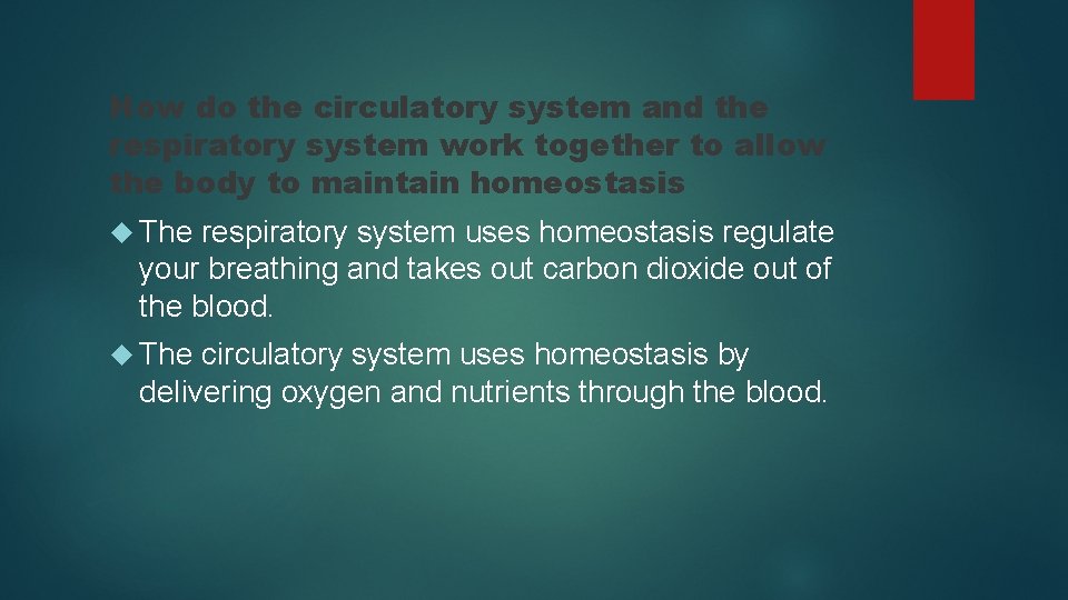 Respiratory System and Circulatory system BY JOE DESIDERIO