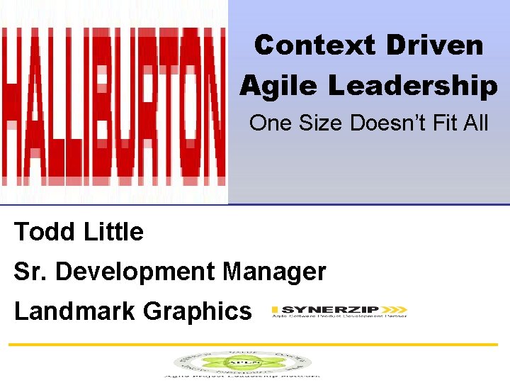 Context Driven Agile Leadership One Size Doesnt Fit