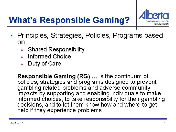 Social Responsibility An EvidencedBased Framework for Gaming 2021