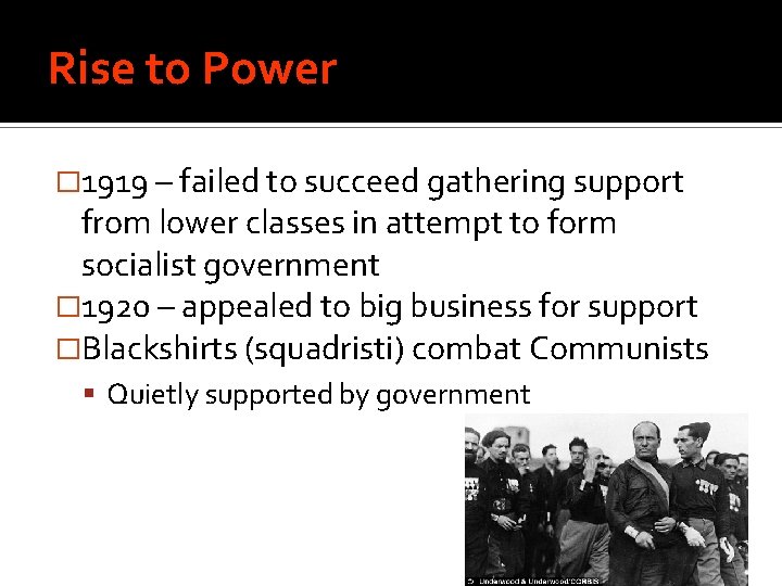 Mussolini Mao and Castro Achieving Power How is