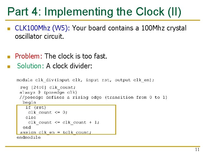 Design of Digital Circuits Lab 4 Supplement Finite
