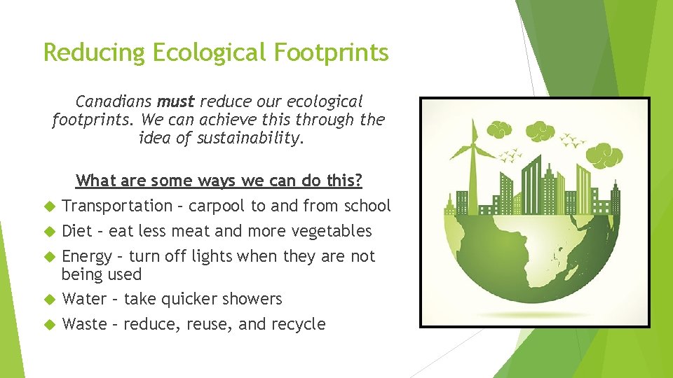 Ecological Footprint The Importance of Sustainability What is