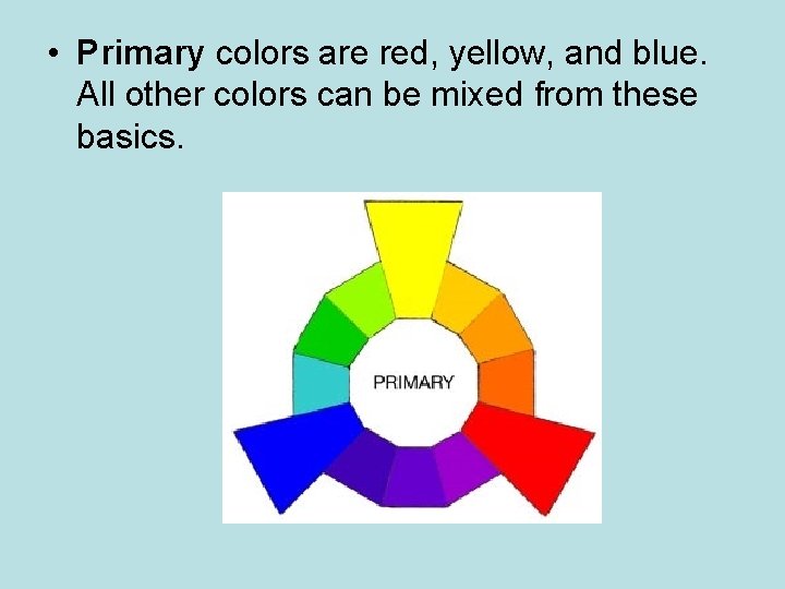 Color Theory and Painting Vocabulary Composition is the