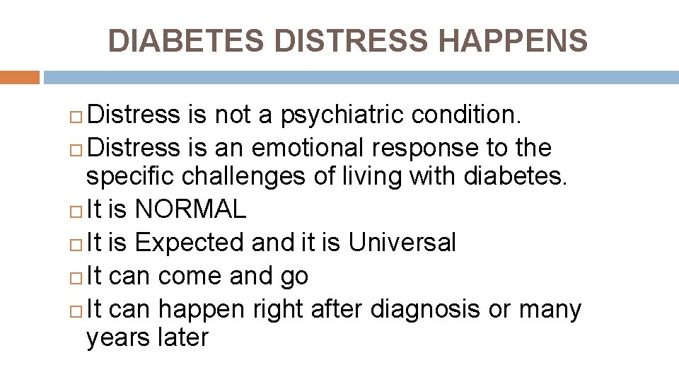 WHY IS DIABETES SO STRESSFUL Jill WeissbergBenchell Ph