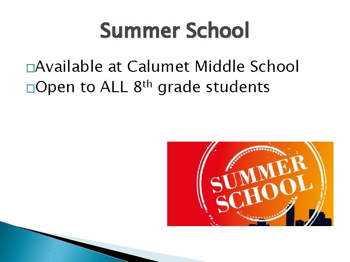 Calumet Middle School Class of 2021 8 th