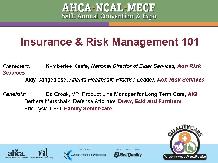 Insurance Risk Management 101 Insurance Risk Management 101