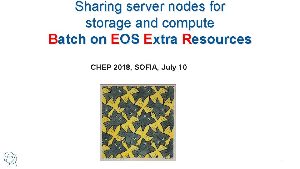 Sharing server nodes for storage and compute Batch