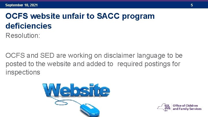 School Aged Child Care Building and Equipment Issues