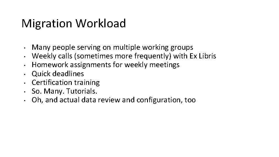Migrating to Ex Libris Alma ILS from the