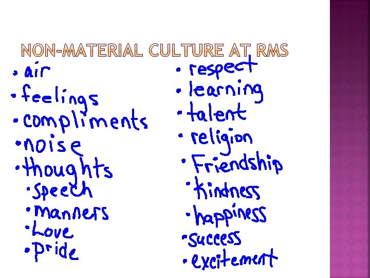 Common Elements of Culture Comparing cultures between different