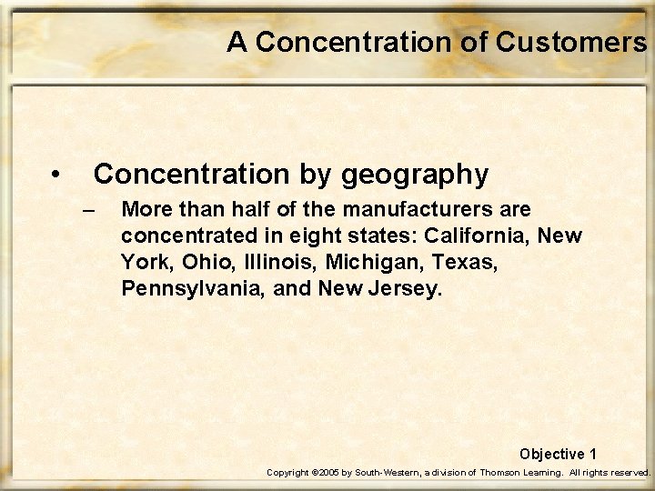 Introduction to Marketing Copyright 2005 by SouthWestern a