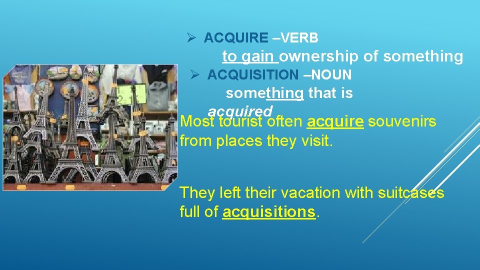 VOCABULARY 4 A AcquireAcquisition Antagonize CompetentCompetence ...