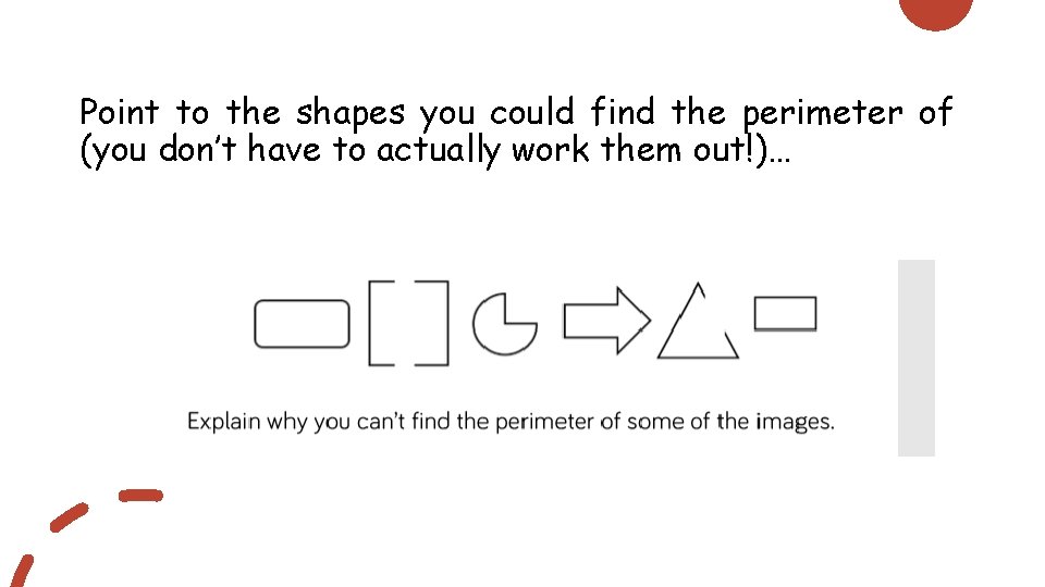 Year 34 Maths Lesson 1 Perimeter Warm upfluency