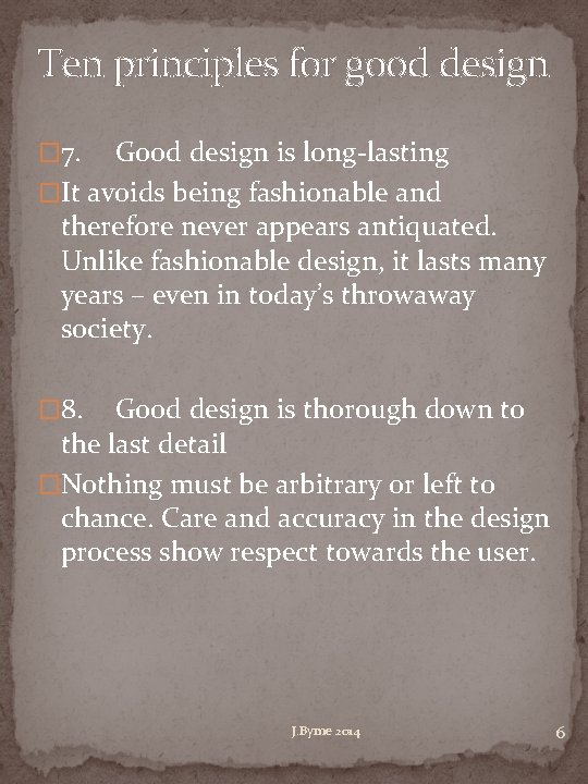 Dieter Rams 10 principles for good design J