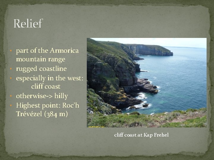 Bretagne Ar Mor Land of the sea Structure