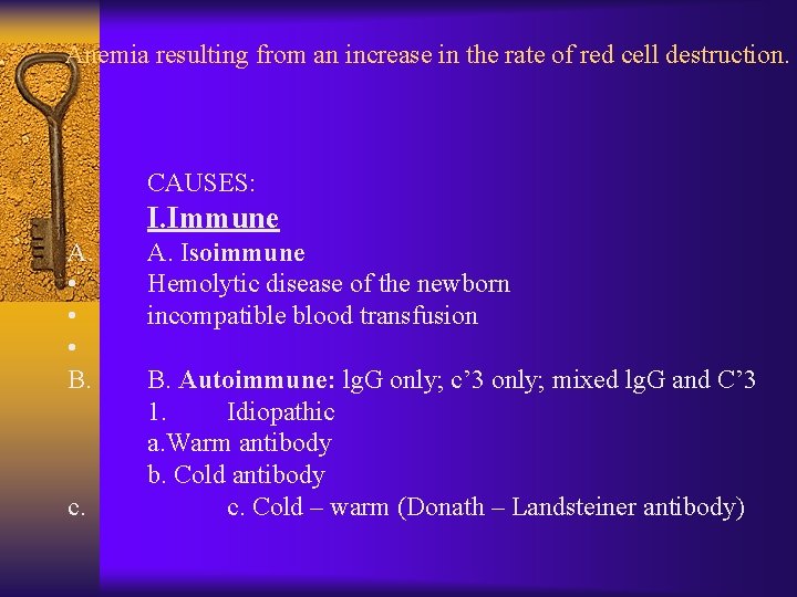 HEMOLYTIC ANEMIA EXTRACORPUSCULAR DEFECTS DR SWAMY C R