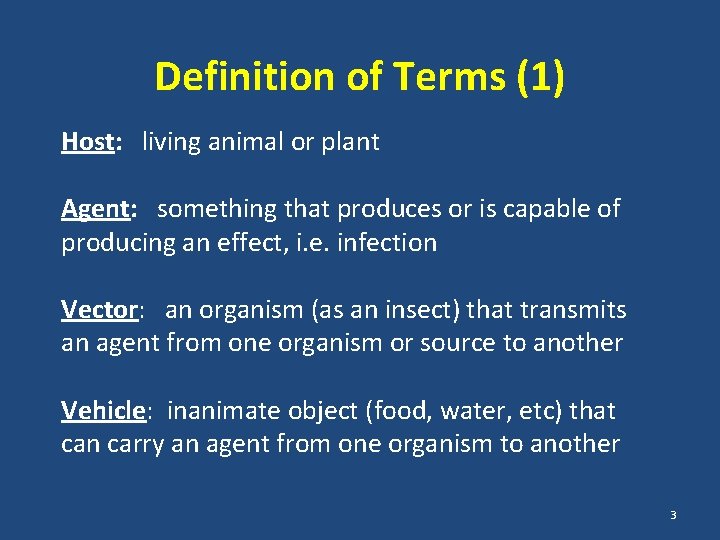Infection Control and Prevention 1 Objectives Learn about