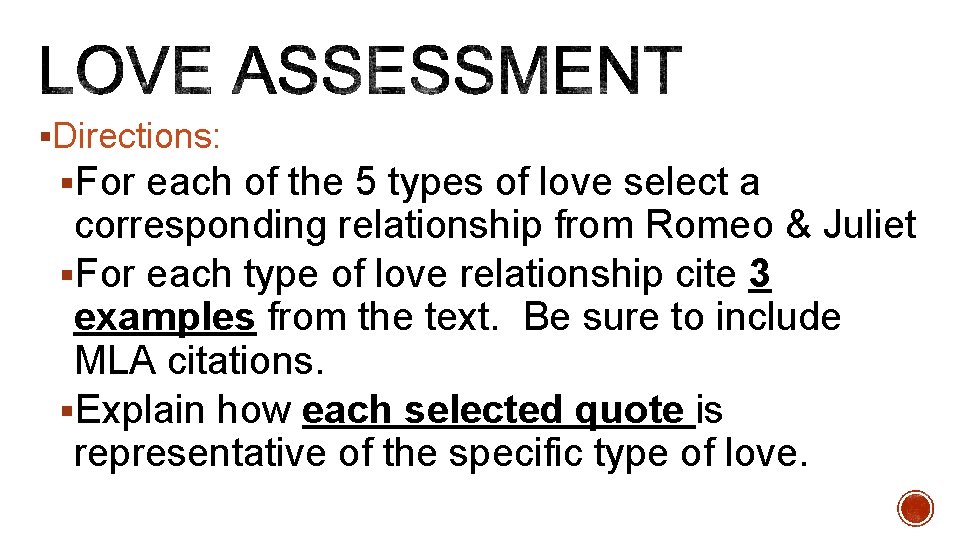 Acts I II Definition Onesided love is love