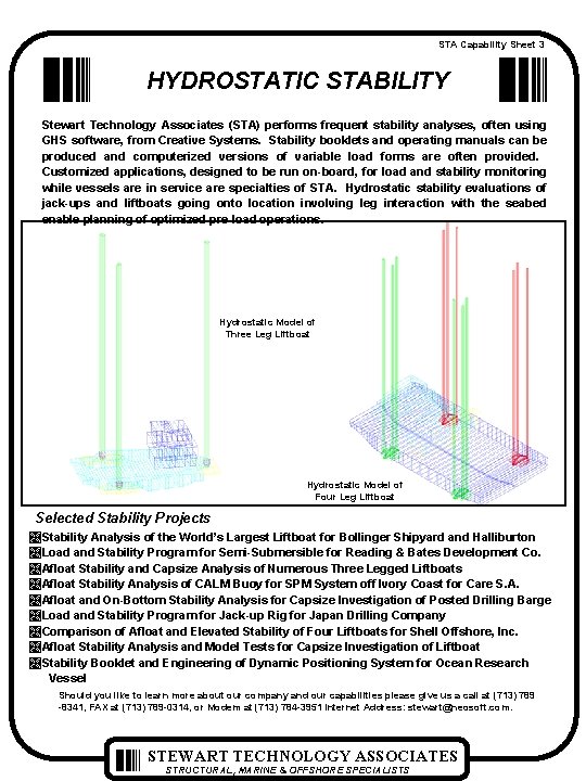 STA Capability Sheet 1 Stewart Technology Associates About