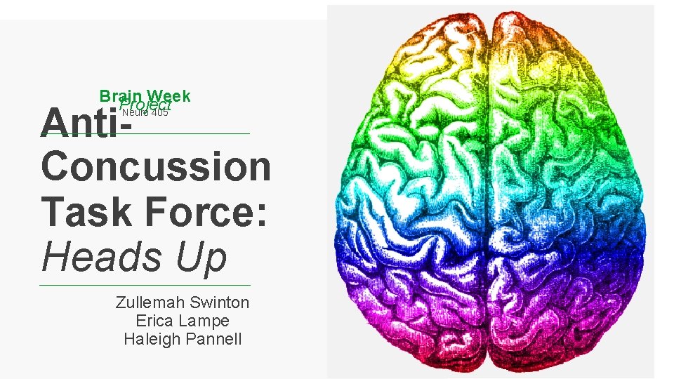 Brain Week Project Neuro 405 Anti Concussion Task