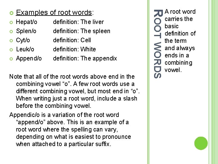 MEDICAL TERMINOLOGY The Foundation of Medical Language AtHome