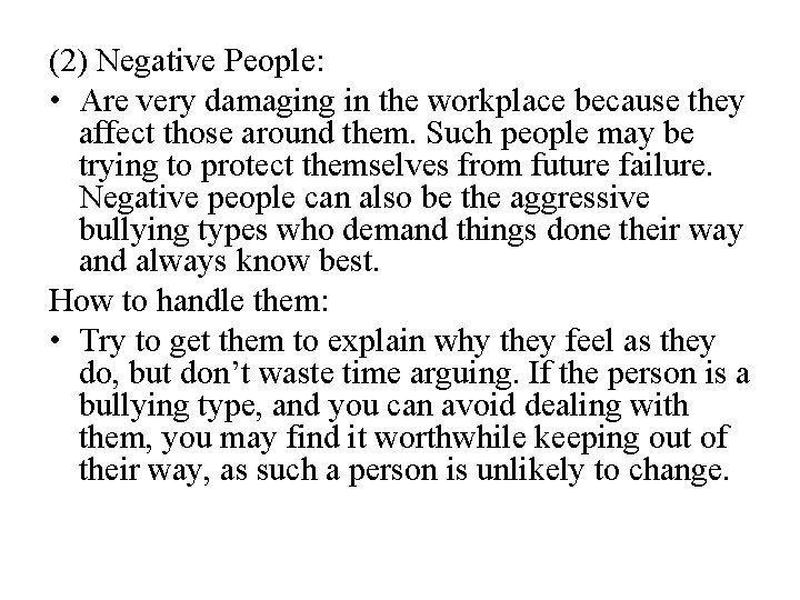Building a high Performance team Handling Difficult People