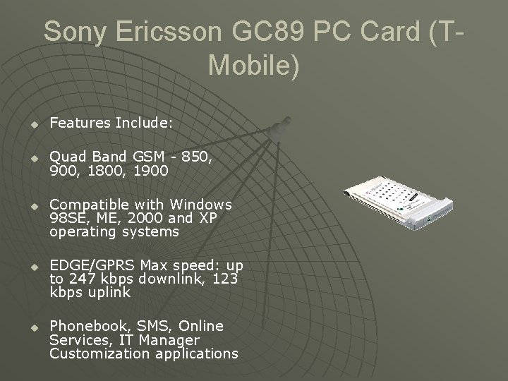 Wireless PC Cards By Henry A Vasquez Outline