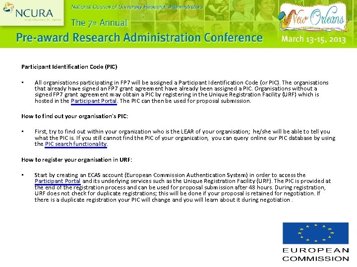 An Overview of EC Funded projects Debbie Fitton